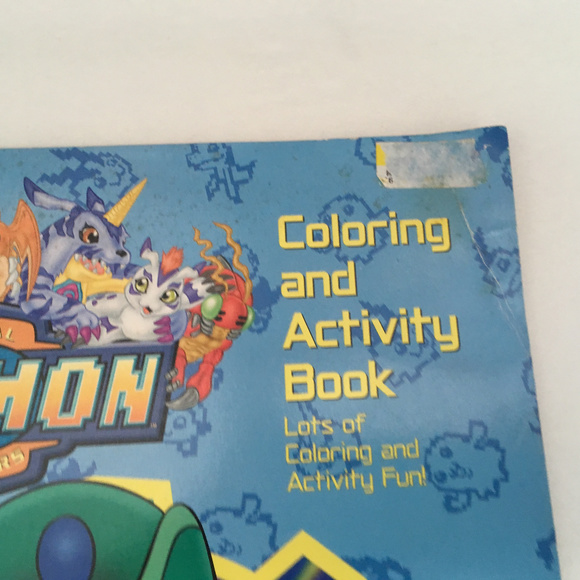 Other | Digital Digimon Monsters Coloring Activity Book | Poshmark